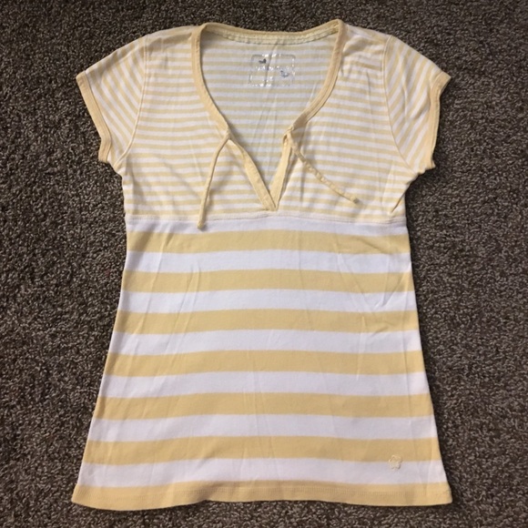 Limited Too | Shirts & Tops | Yellow Striped Shirt Limited Too | Poshmark